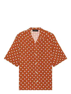 Amiri Ma Quad Camp Shirt In Rust - Burnt Orange