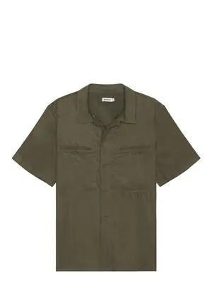 Simkhai Military Work Shirt In Army - Sycamore