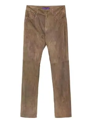 Ralph Lauren Suede Trousers - Brown