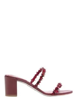 Rene Caovilla René Caovilla Bead Embellishment Sandals Red