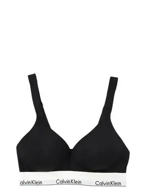 Calvin Klein Logo Bra - Black