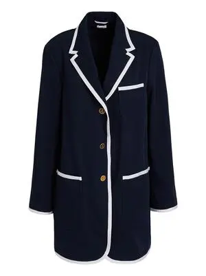 Thom Browne Cotton Gabardine Blazer - Navy