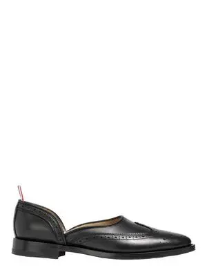 Thom Browne Perforated Leather Loafers - Black