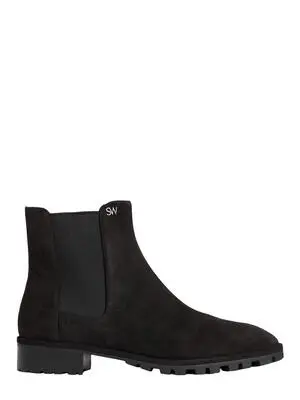 STUART WEITZMAN Laine Suede Chelsea Boots - Black