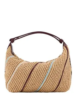 Bottega Veneta Wallace Raffia Mini Bag - Neutral
