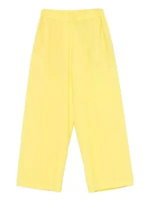 Fabiana Filippi Cropped Palazzo Trousers - Yellow