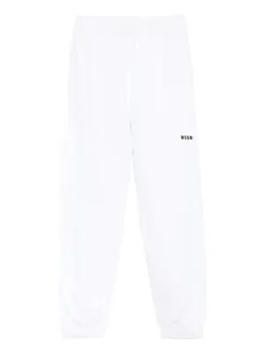MSGM Cotton Track Pants - White