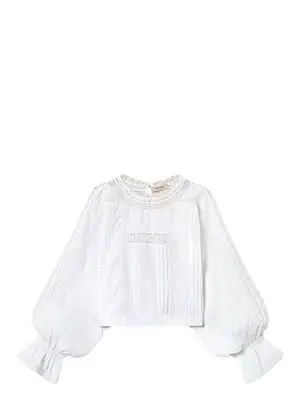TWINSET Embroidered Blouse - White