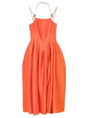 Stine Goya Double-strap Midi Dress - Orange