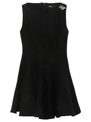 Maje Flared Mini Dress - Black