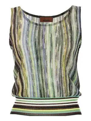 MISSONI Missoni Striped Lamé Top