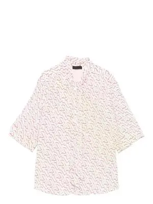 Liu Jo Monogram-print Shirt - White