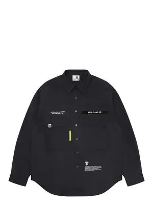 AAPE BY *A BATHING APE® Text-print Shirt - Black
