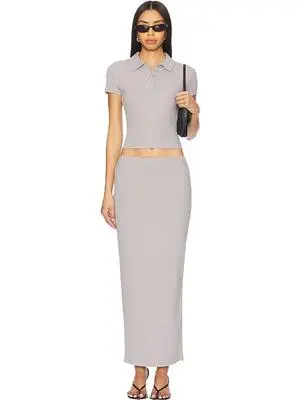 ALL THE WAYS Maryssa Maxi Skirt Set - Grey