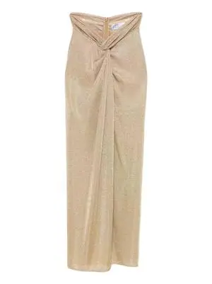 Giuseppe Di Morabito Knotted Maxi Skirt - Gold