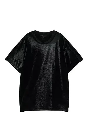 Maje Maje Lamé T-Shirt Black
