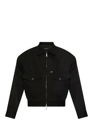 Dsquared2 Wool Bomber Jacket - Black