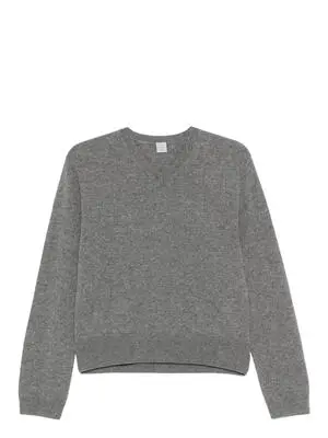 TOTEME V-neck Knit Sweater - Grey