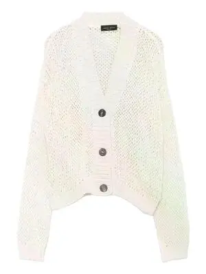 ROBERTO COLLINA Drop-shoulder Cardigan - Neutrals