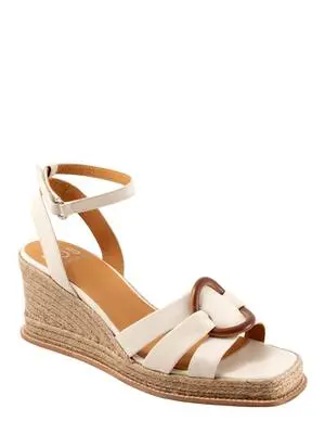 Eos Zeline Platform Wedge Sandal - Bone