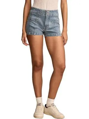 Lucky Brand Hr Shorty Denim Shorts - Dole Whip Wash