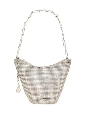 Cult Gaia Elisa Rhinestone Wristlet - Clear
