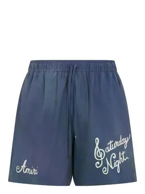 Amiri Saturday Night Bermuda Shorts - Blue