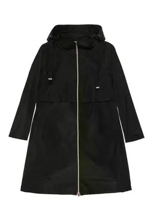Herno Hooded Raincoat - Black