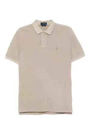 Polo Ralph Lauren Polo Pony-embroidered Polo Shirt Neutrals