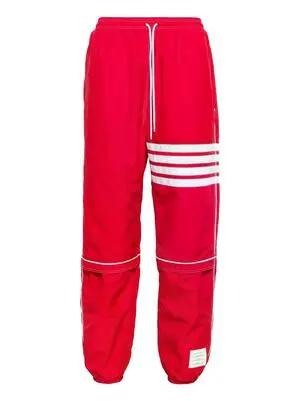 Thom Browne Mid-rise Ripstop Track Trousers - Red