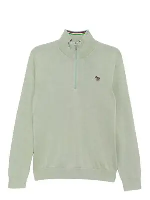Paul Smith Zip Neck Sweater - Green