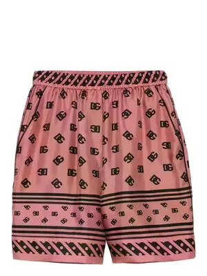 Dolce & Gabbana Logo-print Shorts - Pink