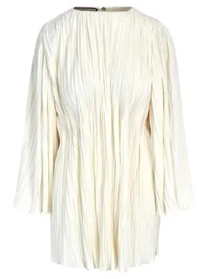 Gucci Plisse Long Sleeve Dress - White