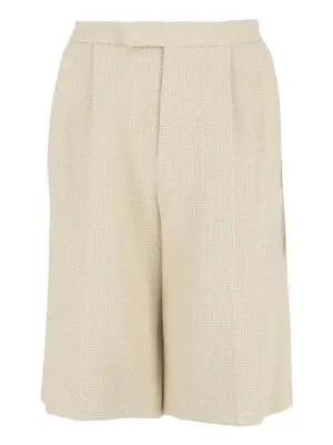 Gucci High-rise Tweed Shorts - White