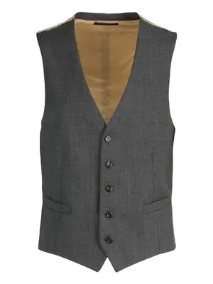 Gucci Wool Tailored Vest - Dark Grey