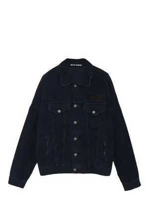 Palm Angels Curved Logo Jacket - Black
