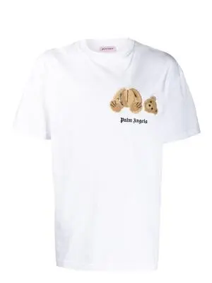 Palm Angels Bear Applique T-shirt - White