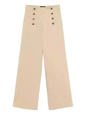 Etro Panel-detail Trousers - Neutrals