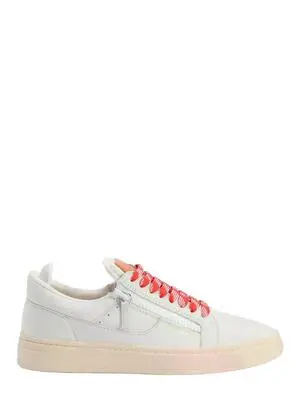 GIUSEPPE ZANOTTI Double-zip Low-top Sneakers - White