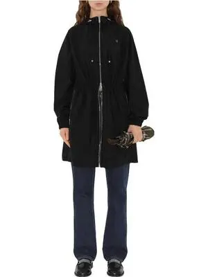 Burberry Nylon Cotton Parka - Black