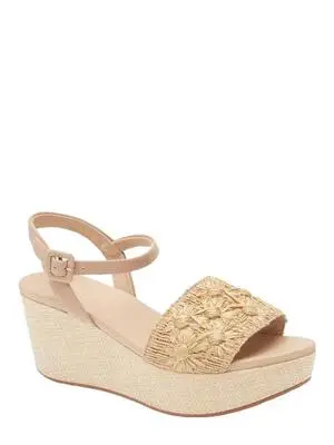 CHOCOLAT BLU Chocolat Blu Yizzy Platform Wedge Sandal Natural Raffia