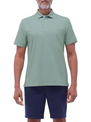 Bugatchi Vincent Ooohcotton® Double Knit Solid Polo - Menthol