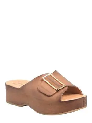 Kork-Ease® Kork-Ease® York Platform Slide Sandal Brown Leather