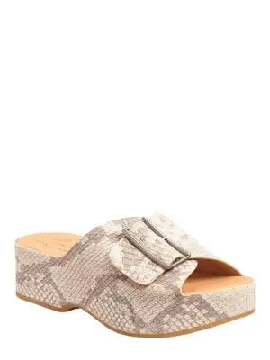 Kork-Ease® York Platform Slide Sandal - Taupe Snake