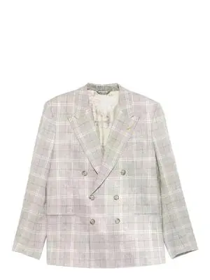 Etro Checked Blazer - Neutrals