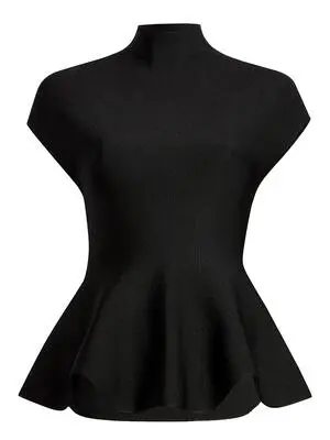 Khaite Andra Knit Top - Black