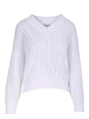 Brunello Cucinelli Open-knit Sweater - White