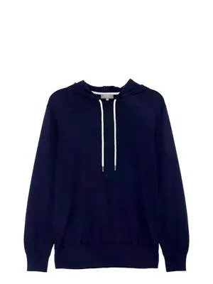 N.peal Cotton Cash Silk Hoodie - Blue