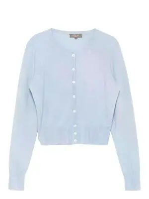 N.peal Ivy Cropped Cardigan - Blue