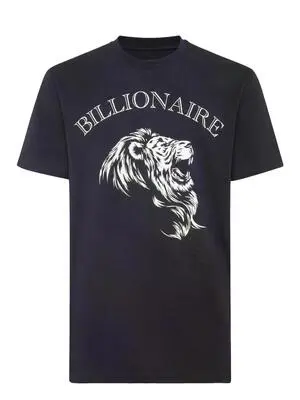 BILLIONAIRE Logo-print T-shirt - Blue